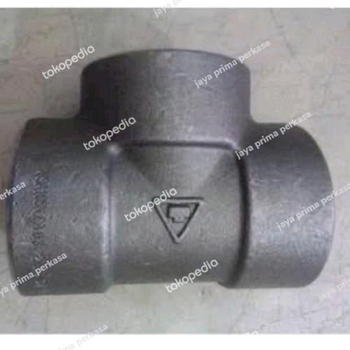 Jual Tee Besi las Class 3000 1 1/4" inch / Tee Socket weld - Jakarta ...