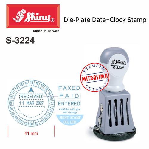Jual Stempel Shiny S-3224 ( Die Plate Dater + clock S3224 Tipe S 3224 ...