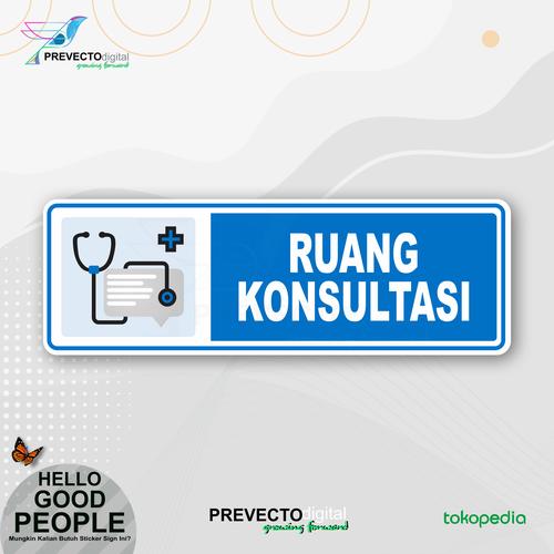 Jual Sticker Information Sign Rambu Ruang Konsultasi - Jakarta Barat ...