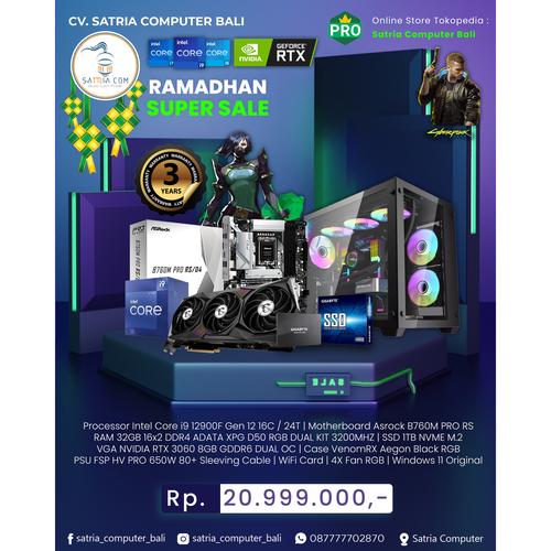 Jual PC RAKITAN GAMING INTEL CORE I9 12900F/RTX 3060/32GB/SSD M.2 NVME ...
