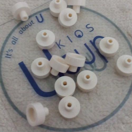 Jual LEGO PART 20482 Tile,Round 1x1 with Bar and Pin Holder, WHITE ...