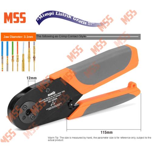 Jual IWISS HD-3220A Crimping W1 Aviation Terminal MIL-C-22520/2-01 ...