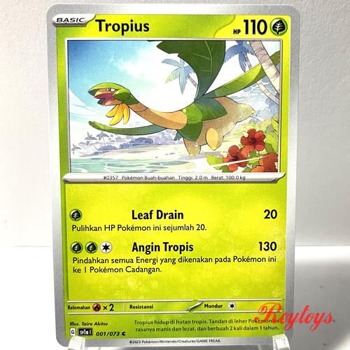 Jual Pokemon Hantaman Triplet SV1a - 001 Tropius - Jakarta Utara - ReyToys | Tokopedia