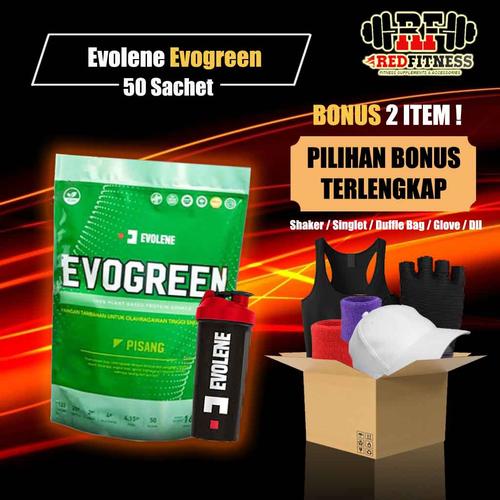 Jual Evolene Evogreen 50 Sachet / Vegan Protein Vegetarian Plant Based ...