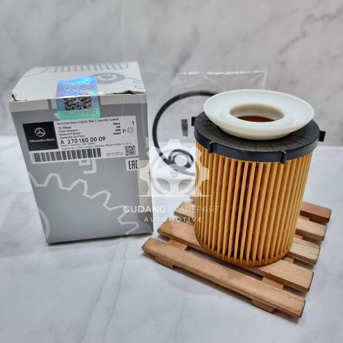 Jual Filter Oli Mercedes Benz W205 C117 X156 S213 X253 C253 A2701800009 ...