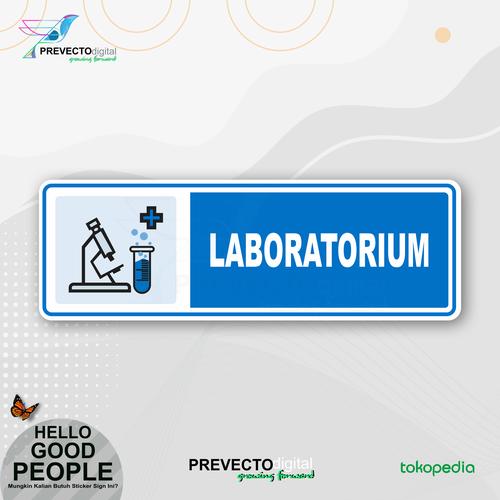 Jual Sticker Information Sign Rambu Laboratorium - Jakarta Barat ...