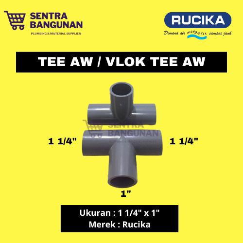 Jual TEE AW 1 1/4“x1" FITTING PIPA PVC MERK RUCIKA | T - Jakarta Timur ...