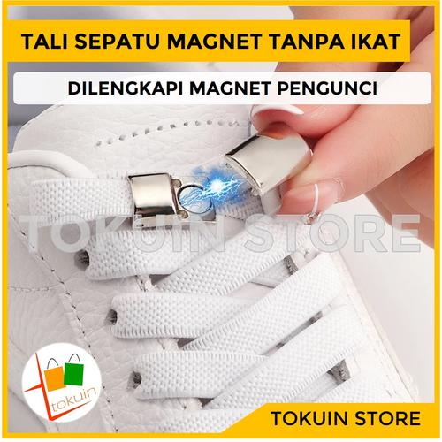 Jual Tali Sepatu Elastis Magnet Tanpa Ikat Lazy Shoe Lace Magnetic ...