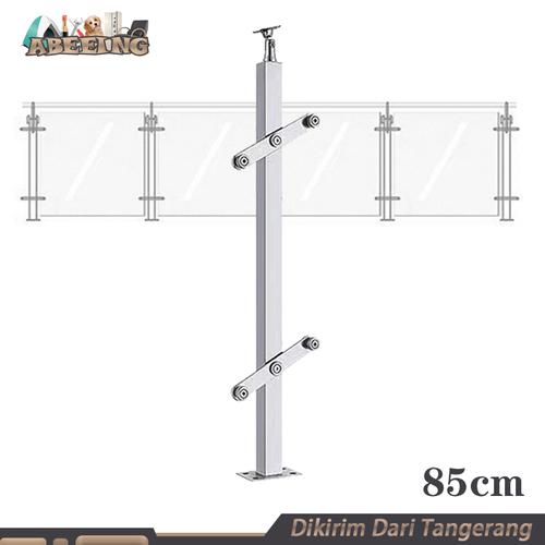 Jual 85cm Railing Tangga Stainless Kaca Minimalis Tiang Sus 201 - 85cm ...