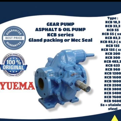 Jual GEAR PUMP YUEMA KCB 135 GLAND PACKING GP 2"x2" - Jakarta Barat ...