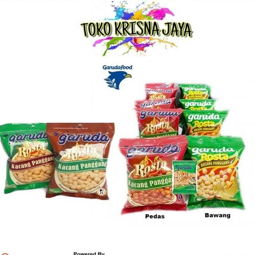 Jual GARUDA ROSTA KACANG PANGGANG RASA BAWANG | PEDAS KEMASAN RENCENG ...