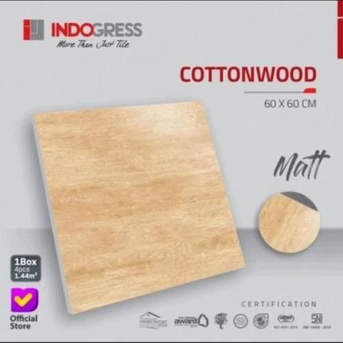 Jual GRANIT 60X60 LANTAI/TERAS INDOGRESS MOTIF KAYU COTTONWOOD MATT - Kab. Bogor - INDOGRESS ...