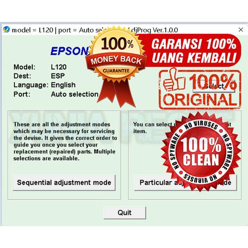 Jual ALL IN ONE: Resetter Epson L120 l121 - Kab. Wonogiri - Resetter ...
