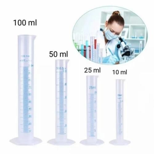 Jual gelas ukur tabung laboratorium tulisan biru ( 4 ukuran ) - 10 ml ...