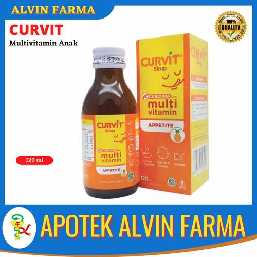 Jual CURVIT Curcuma Multivitamin Curvit Sirup Vitamin - 120 ml ...