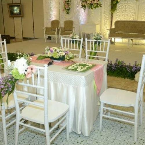 Jual set meja kursi akad pernikahan 4 & 6 kursi jok, meja tamu ...