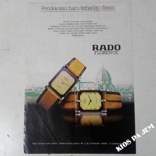 Jual Iklan Cetak Jadul Jam Tangan RADO FLORENCE - Kab. Bandung Barat ...