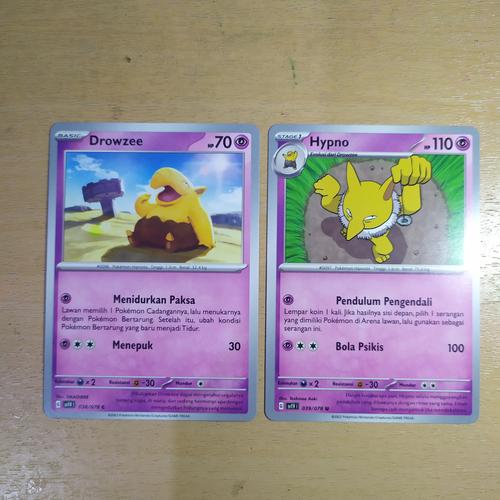 Jual Drowzee - Hypno sv1V Evo Line Pokemon TCG Indonesia - Satu Set ...