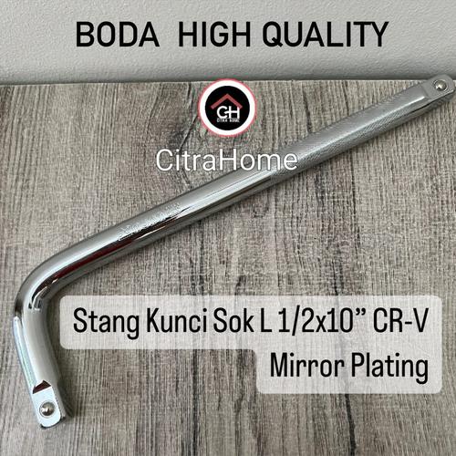 Jual Stang/Gagang Kunci Sok L 1/2x10" Cr-V Boda Mirror Plating - Kota ...