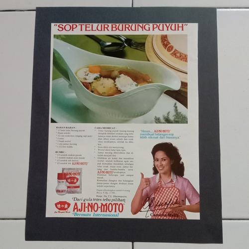 Jual iklan warna Ajinomoto potongan majalah jadul kuno lawas - Kota ...