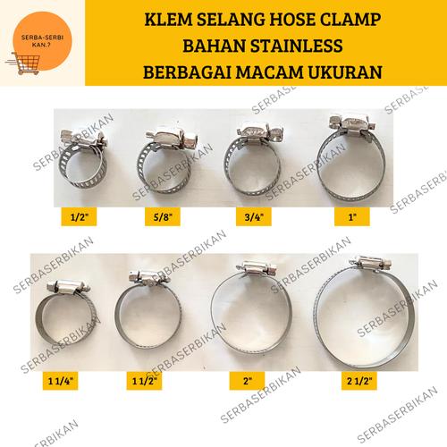 Jual KLEM SELANG STAINLESS HOSE CLAMP KLEM CINCIN KLEM RING - 1 1/2 ...