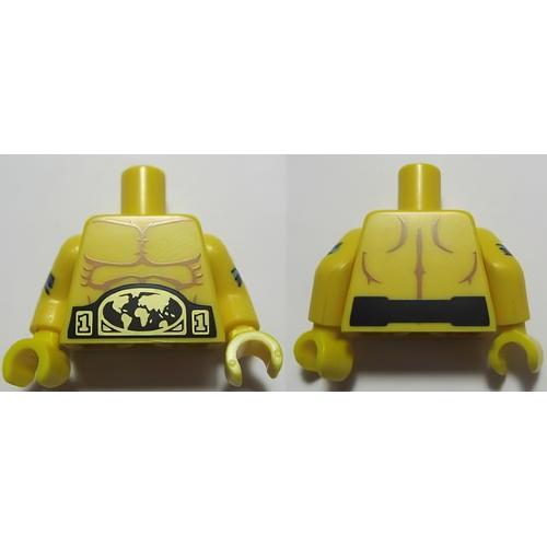 Jual LEGO Torso Bare Chest with Muscles Outline and Belt Buckle with ...