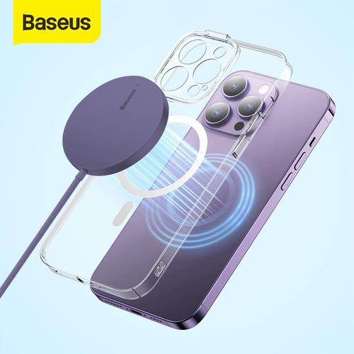 Promo BASEUS WIRELESS CHARGER MAGNETIC MAGSAFE FAST CHARGING 15W MINI3 ...