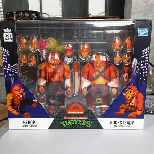 Jual BST AXN TMNT Turtles BEBOP & ROCKSTEADY Arcade Flashing - Kota ...
