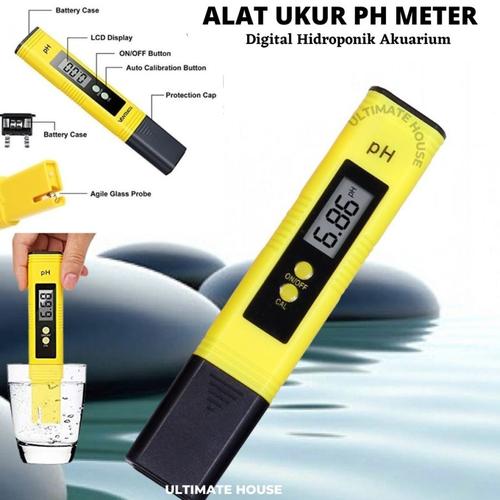 Jual PH Meter PH Digital Tester PH Ukur Alat Pengukur Keasaman Cairan ...