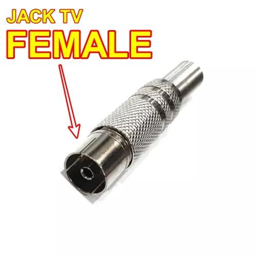 Jual Jack Antena TV Female Male Konektor Colokan Antena Jak Antenna ...