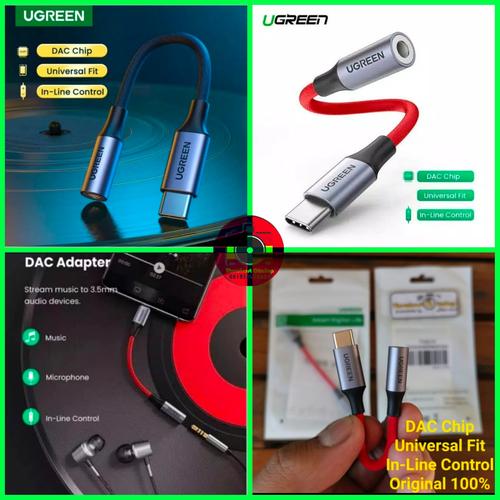 Jual Ugreen DAC type C to 3.5MM Female Splitter Audio USB C Pixel ...