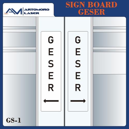 Jual SIGN BOARD GESER SIGNAGE LABEL AKRILIK TEMPELAN PETUNJUK PINTU ...