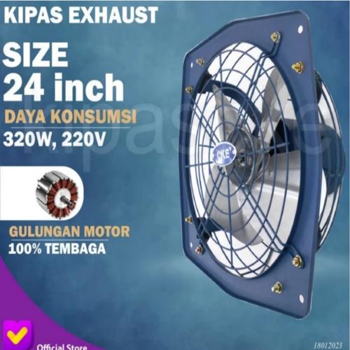 Jual Exhaust Fan Industrial 24 Inc Exos Dinding Extra Strong Kipas ...