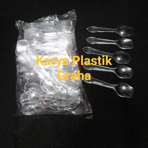 Jual Sendok Ice Cream Bening / STB Transparan / Sendok Jelly ~ Isi ...