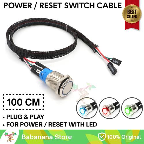 Jual Kabel Front Panel Switch Power Reset Button For PC CPU Komputer On ...