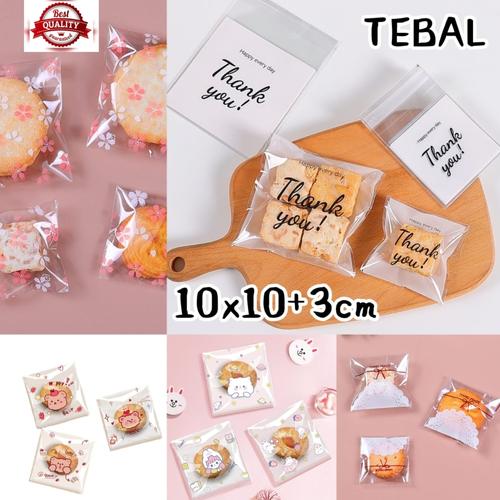 Jual Plastik cookies OPP (10×10+3cm) . isi 10 lbr/ pack. FOOD GRADE ...