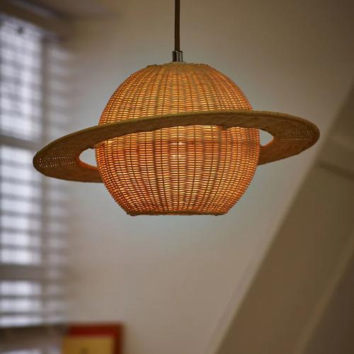 Jual Kap Lampu Gantung Rotan | Rattan Pendant Light | Lampu Rotan KL59 ...