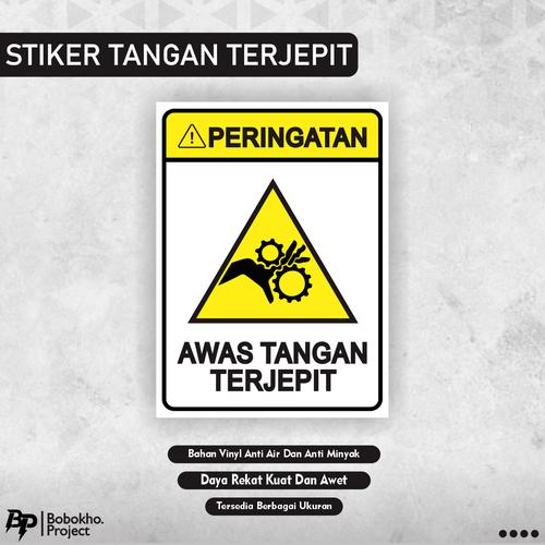 Jual Stiker Peringatan Awas Tangan Terjepit / Sticker Safety - S - Kota ...