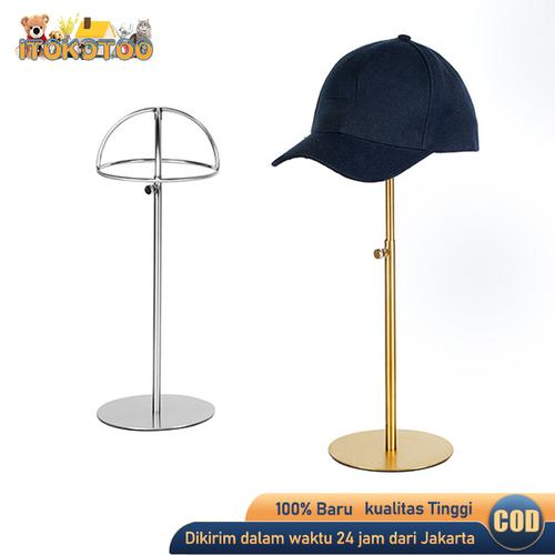 Jual 33-60cm Display Topi Retractable Holder Stand Topi Logam Hat ...