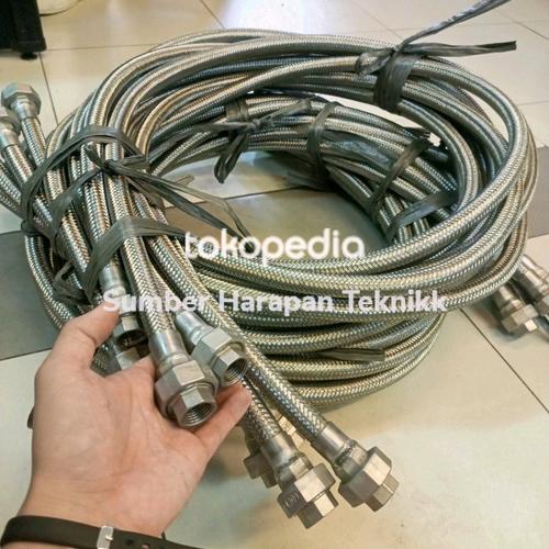 Jual Selang Flexible 1-1/2" Inch Stainless SS304 Watermur panjang 25cm ...