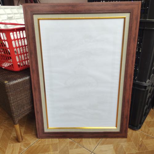 Jual Bingkai Foto / Bingkai Gambar Besar 73cm x 53cm Motif Kayu - Kota ...