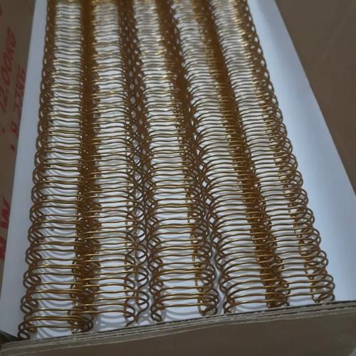 Jual Ring Kawat Jilid Nomor 7 Spiral 7/16 A4 11mm 35 Loops 3:1 Emas Silver - Silver - Kab ...