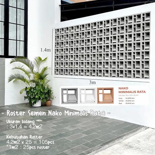 Jual roster ventilasi roster lubang angin Roster beton abu abu ini ...