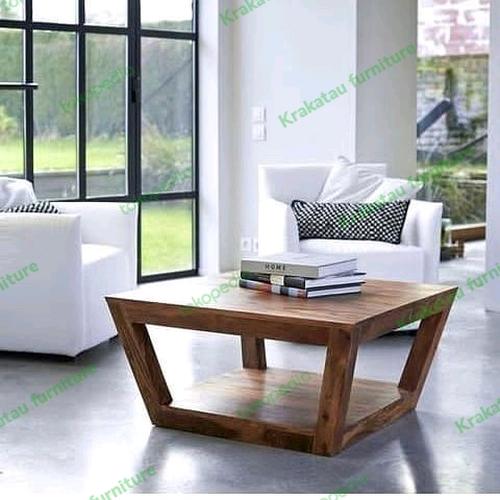 Jual coffee table minimalis tamu bahan kayu mahoni - Jakarta Barat ...