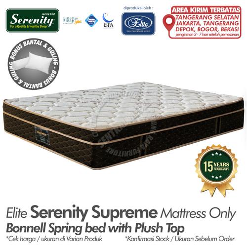 Jual Springbed Elite Serenity SUPREME PLUSHTOP ukuran 120 x 200 cm kasur spring bed elite ...