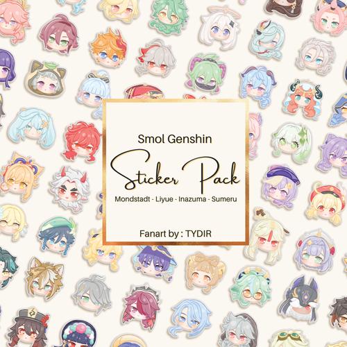 Jual [TYDIR] Genshin Impact Smol Sticker Pack Cute Genshin Characters ...