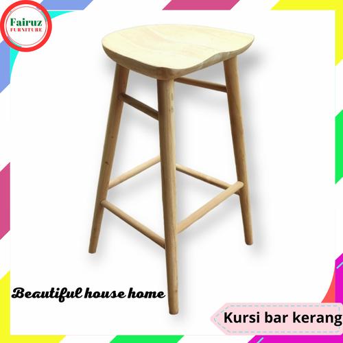 Jual kursi bar cafe minimalis kayu jati modern harga promo terbaik ...