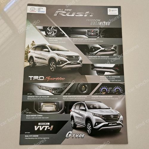 Jual brosur katalog mobil toyota rush asean games 2018 flyer - Kota ...