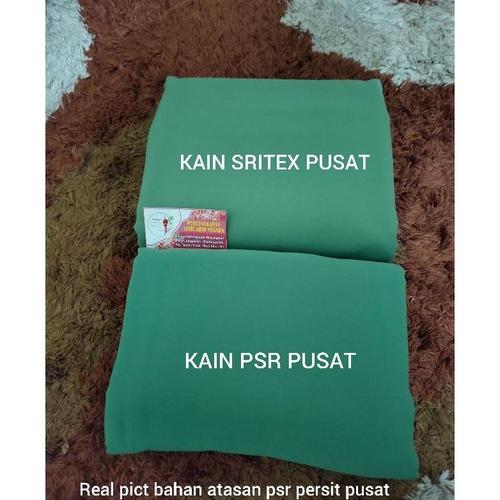 Jual Baru Kain Bahan Psr Persit Pusat Bahan Sifon Pusat Hijau Tua ...