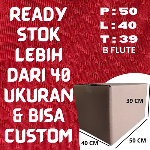 Jual KARDUS BOX POLOS 50 x 40 x 39 CORRUGATED [KARTON DUS ROKOK] - Kota ...